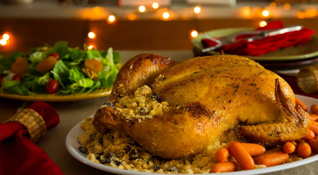 Receita de Chester assado com farofa delicia para o natal - Receitas da Net